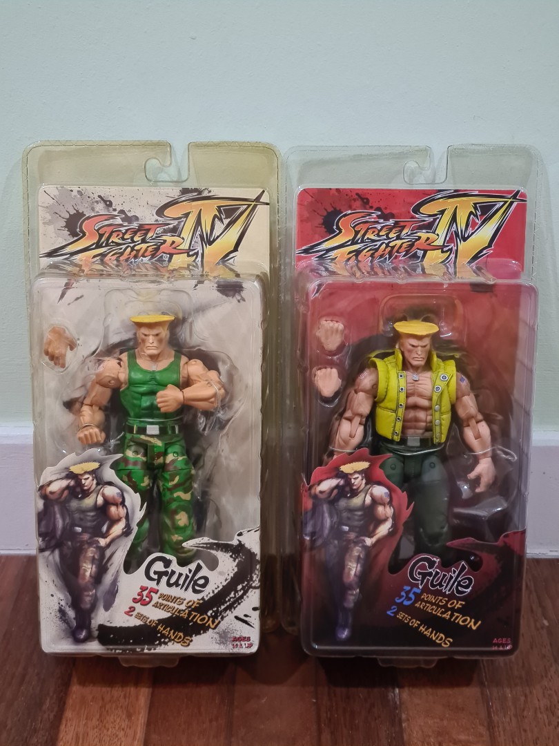 NECA STREET FIGHTER IV : GUILE & NASH COSTUME VARIANT SET #RARE ...