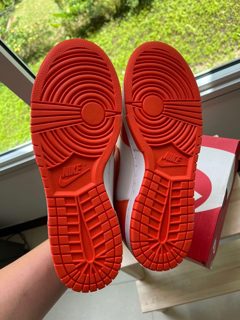 Nike Dunk High Orange Blaze, Men's Fashion, Footwear, Sneakers on Carousell