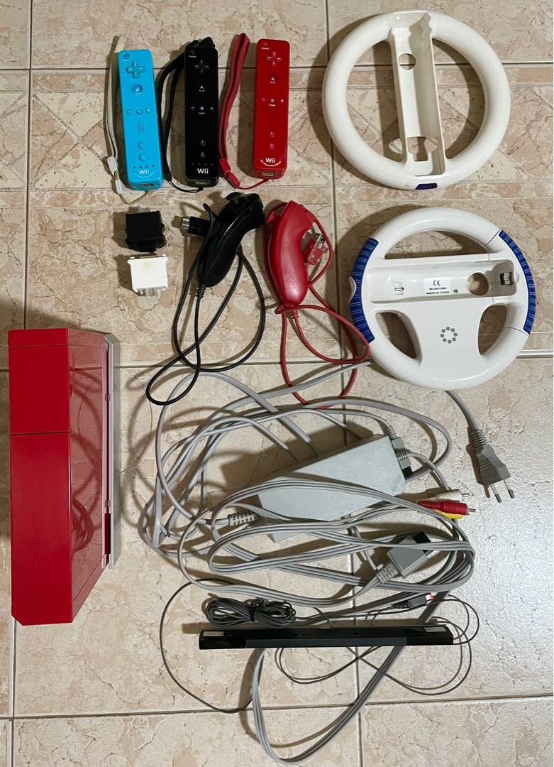 Nintendo Wii Console (Limited Edition Red), Video Gaming, Video Game ...