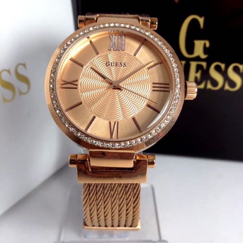 Original 100% Guess Watch Rosegold W0638L4, Fesyen Wanita, Jam Tangan ...
