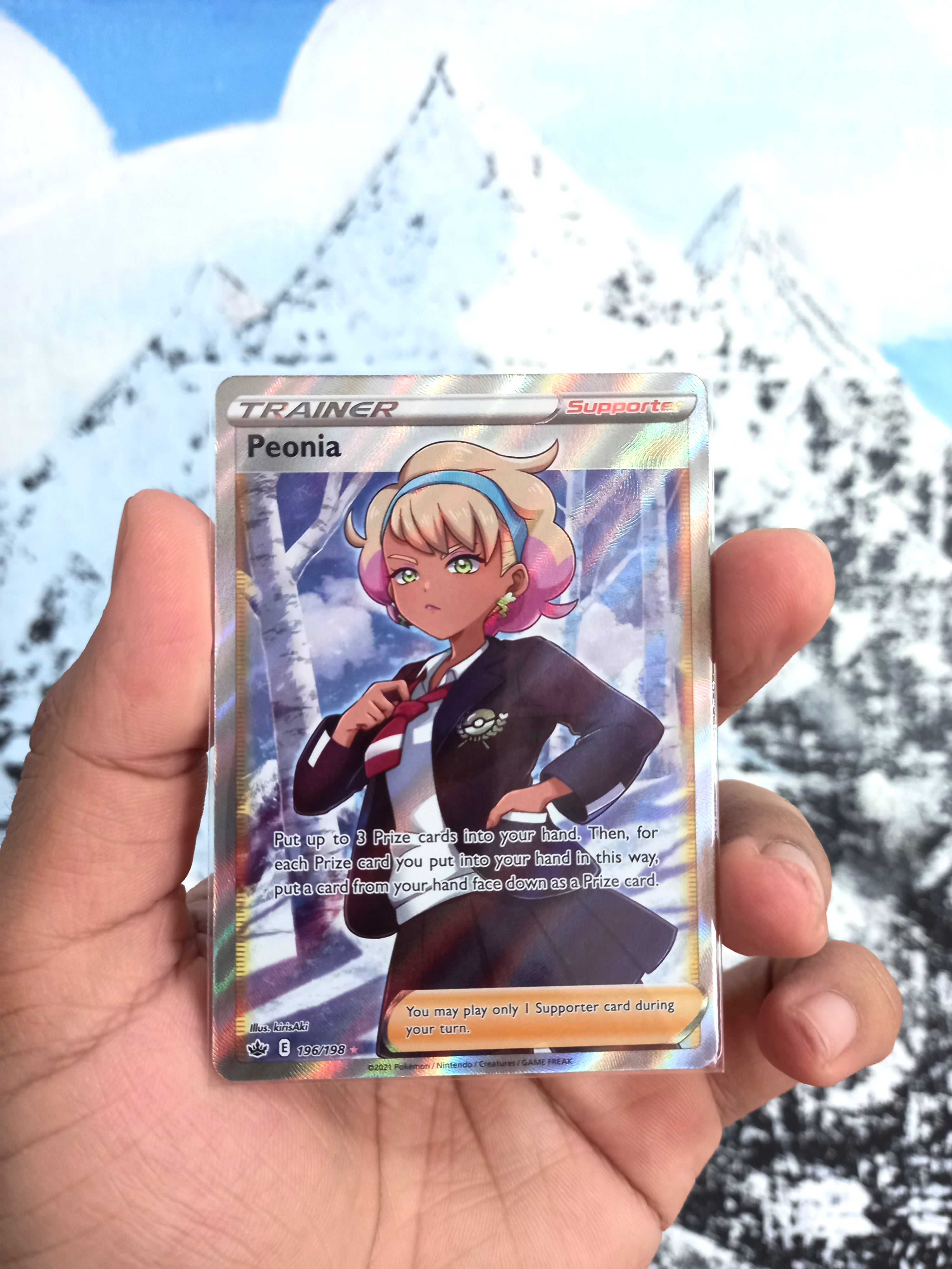 Peonia Full Art Pokemon TCG, Hobbies & Toys, Toys & Games on Carousell