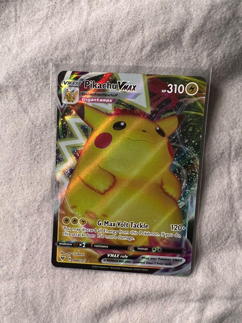 Pikachu Vmax, Hobbies & Toys, Toys & Games on Carousell