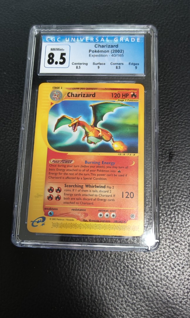 Pokemon TCG Charizard Expedition 2002 CGC 8.5, Hobbies & Toys, Toys ...