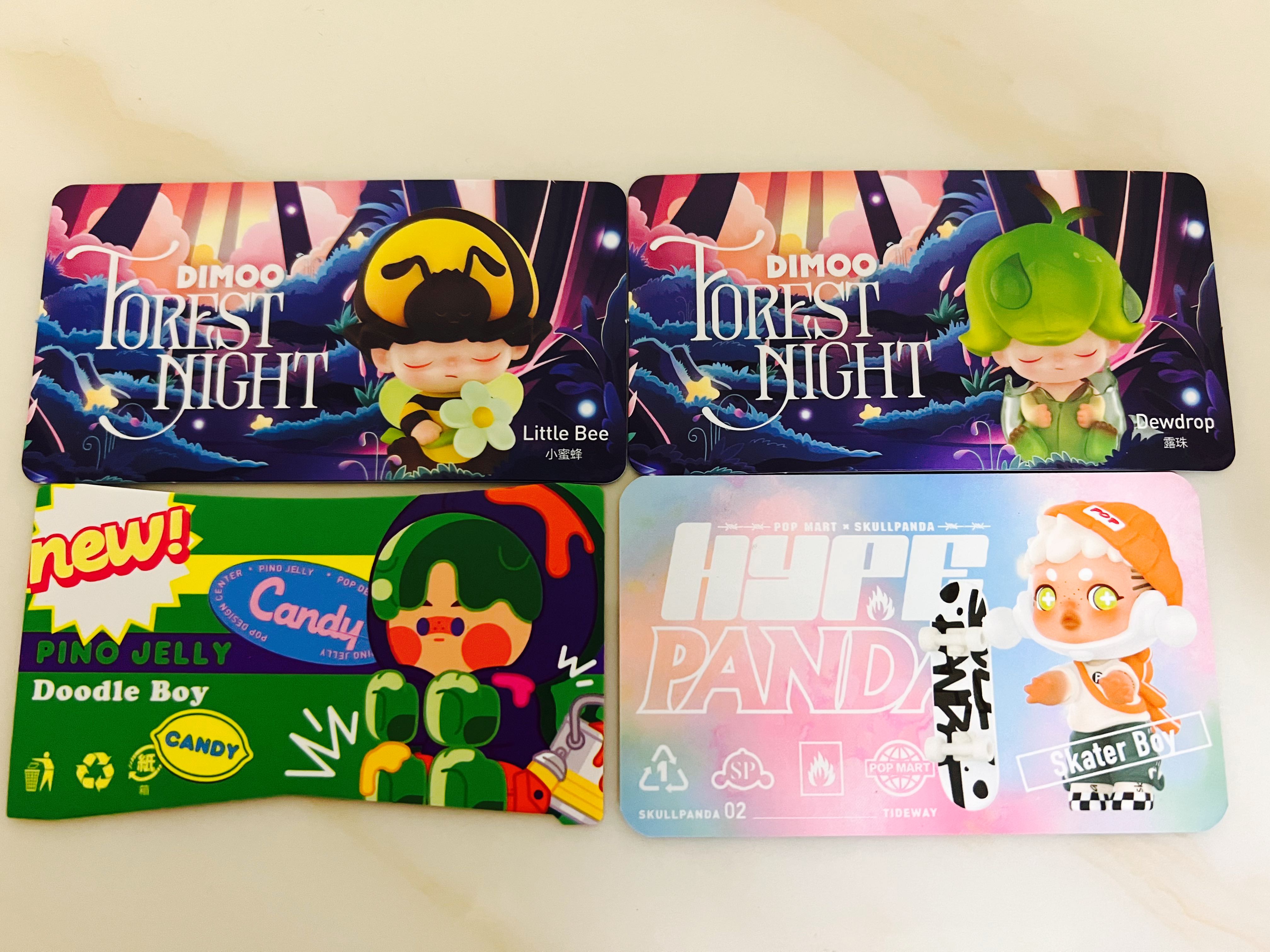 Popmart Pop Mart Dimoo Forest Dewdrop & Little Bee & Pino Jelly Doodle ...