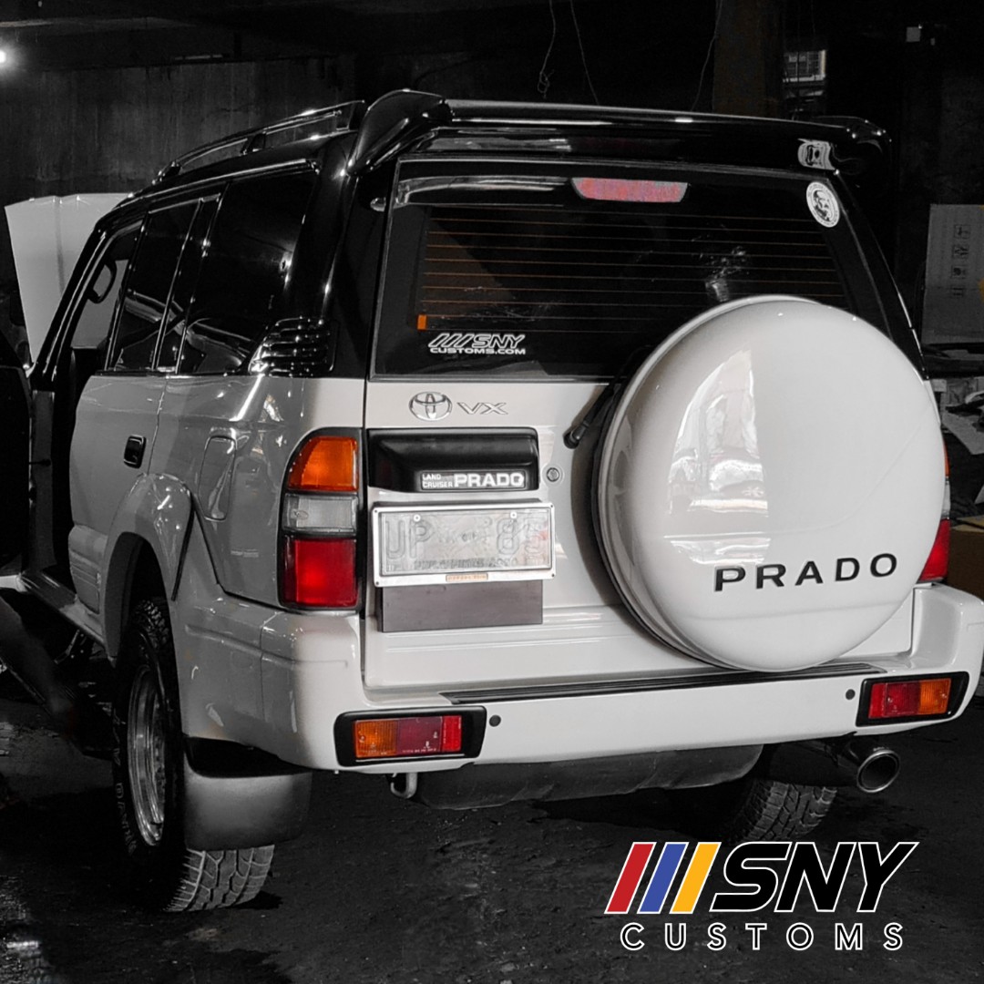 Prado LC90 Spoiler Land Cruiser Toyota also tire cover snorkel steel ...