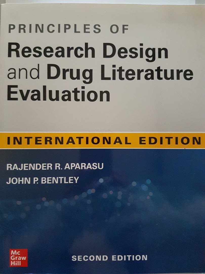 Principles of Research Design and Drug Literature Evaluation, Hobbies ...