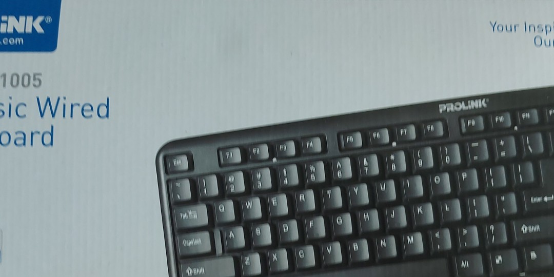 Prolink pkcs 1005 wired keyboard, Computers & Tech, Parts & Accessories ...