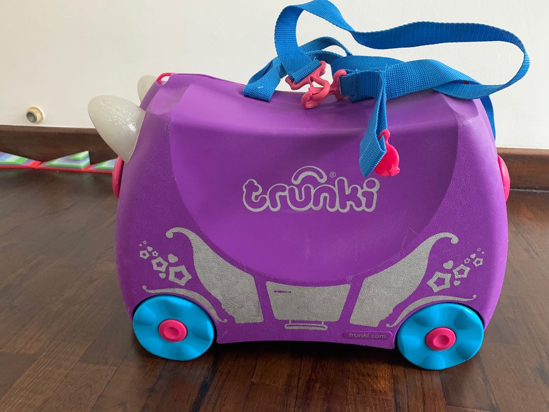 Purple Trunki $20, Hobbies & Toys, Travel, Luggage on Carousell