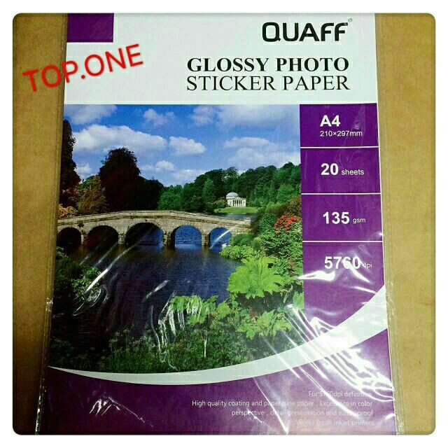 Quaff Sticker Printing Paper, Hobbies & Toys, Stationary & Craft ...