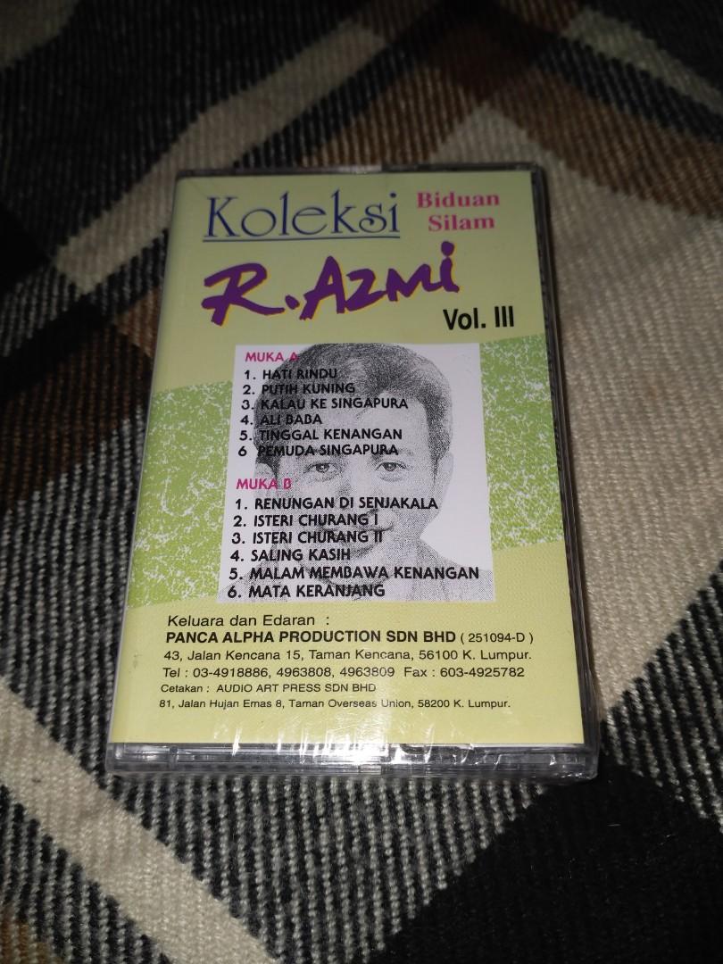 R. AZMI VOL 3. KASET TAPE CASSETTE MELAYU, Hobbies & Toys, Music ...