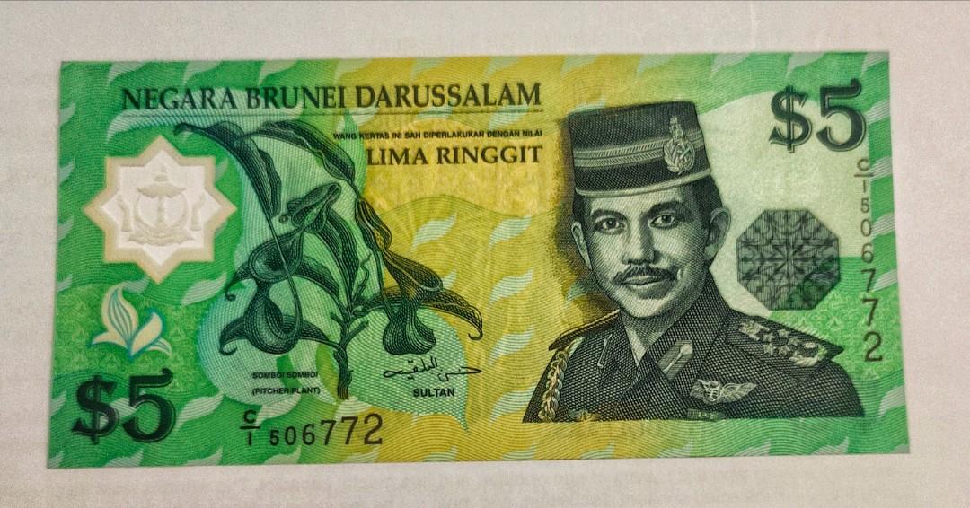 Rare Brunei $25 and $10 old notes and others, Hobbies & Toys ...