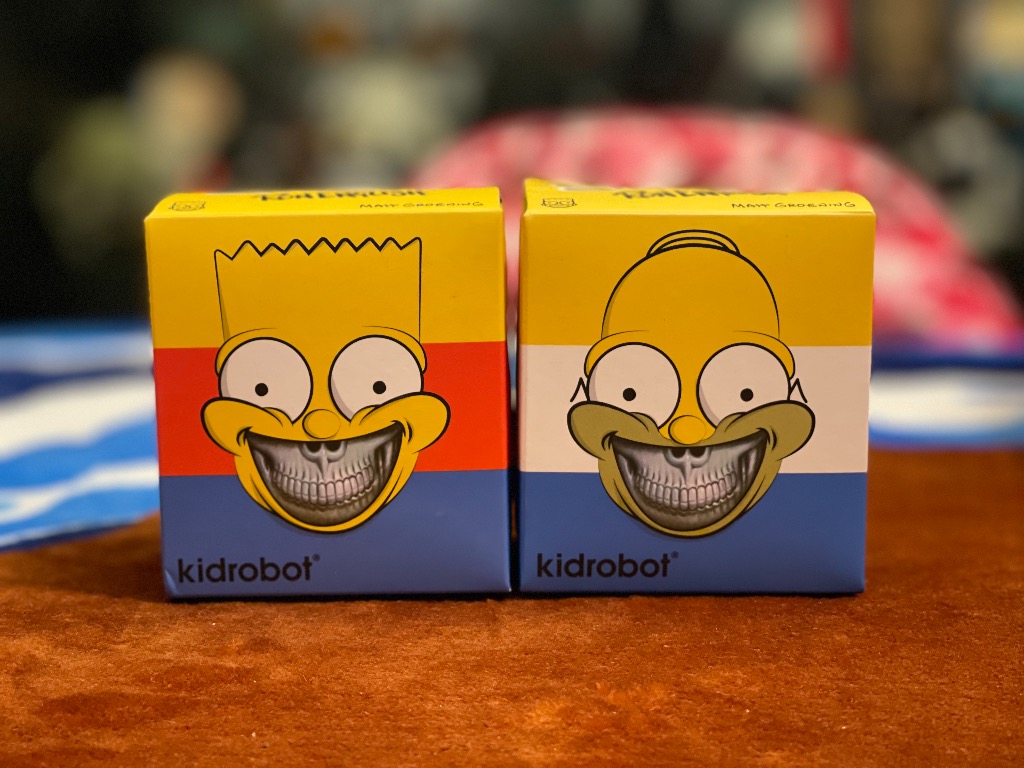 RON ENGLISH x KIDROBOT x The Simpsons Homer & Bart 3 Inch Set of 2 ...