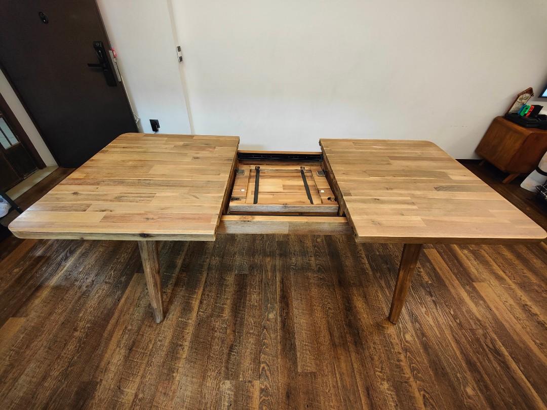 Seb extendable dining table, Furniture & Home Living, Furniture, Tables ...