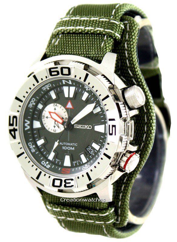 Seiko Automatic Compass Watch SSA055J1-A, Men's Fashion, Watches ...