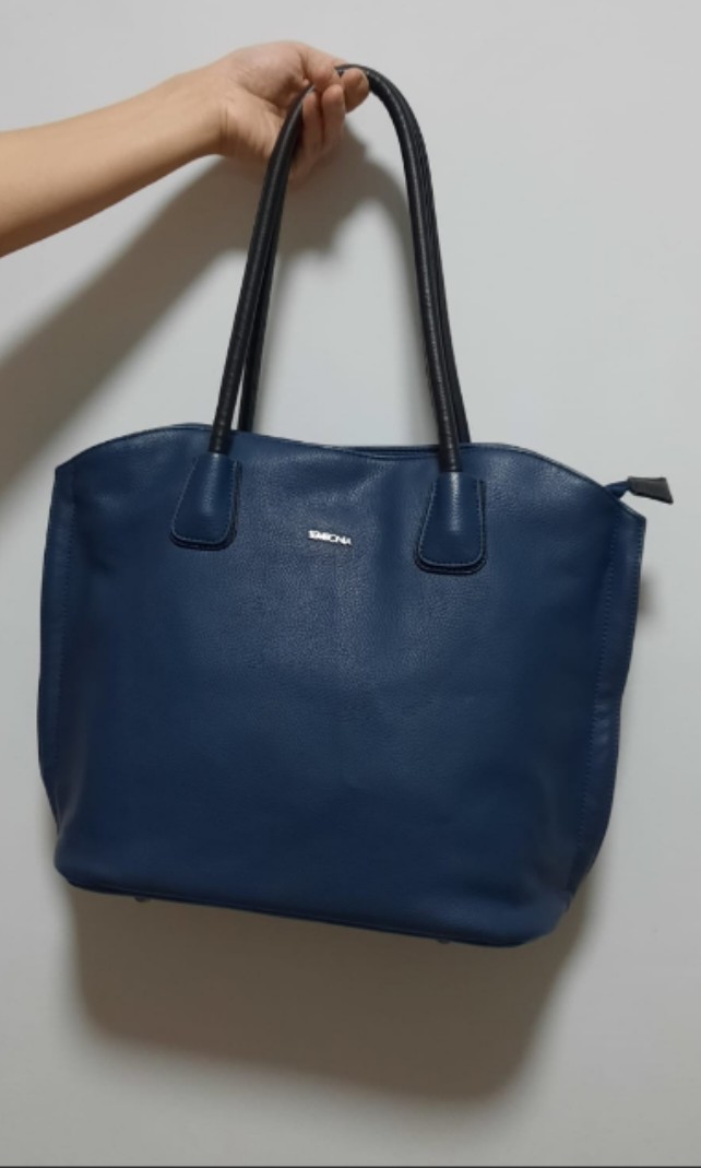 Sembonia Navy Blue Bag, Women's Fashion, Bags & Wallets, Shoulder Bags ...