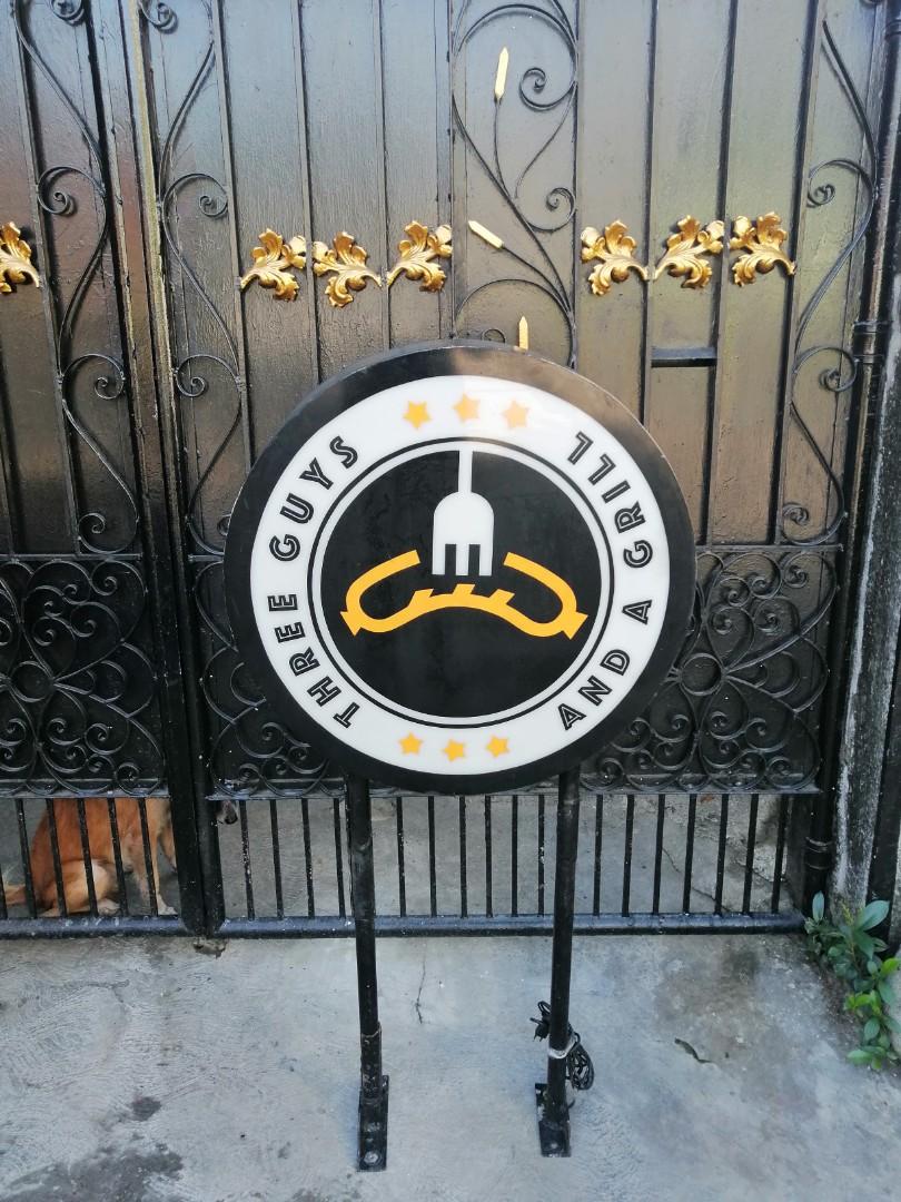 Signage back to back with lights, Announcements on Carousell