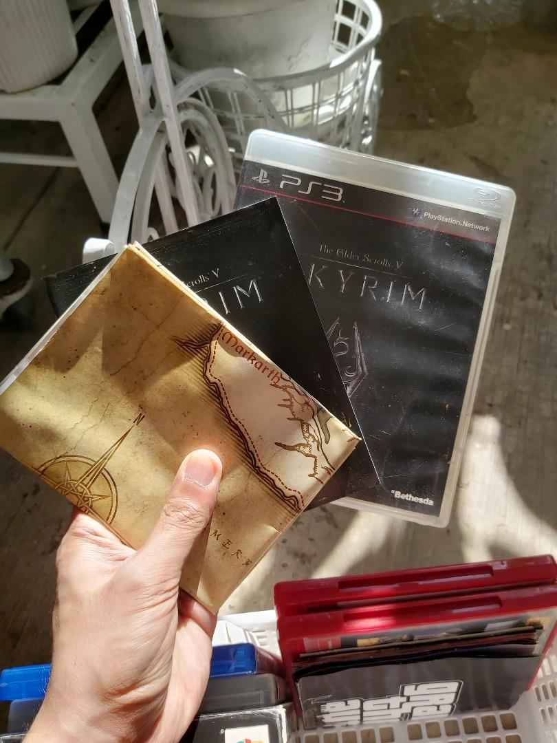 Skyrim with map PS3, Video Gaming, Video Games, PlayStation on Carousell