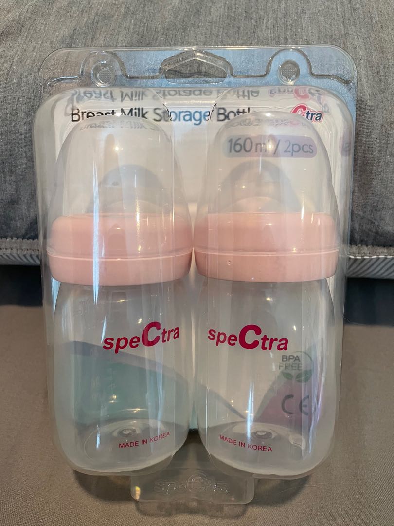 Spectra Breastmilk Storage Bottle (160ml x 2), Babies & Kids, Nursing & Feeding, Breastfeeding ...