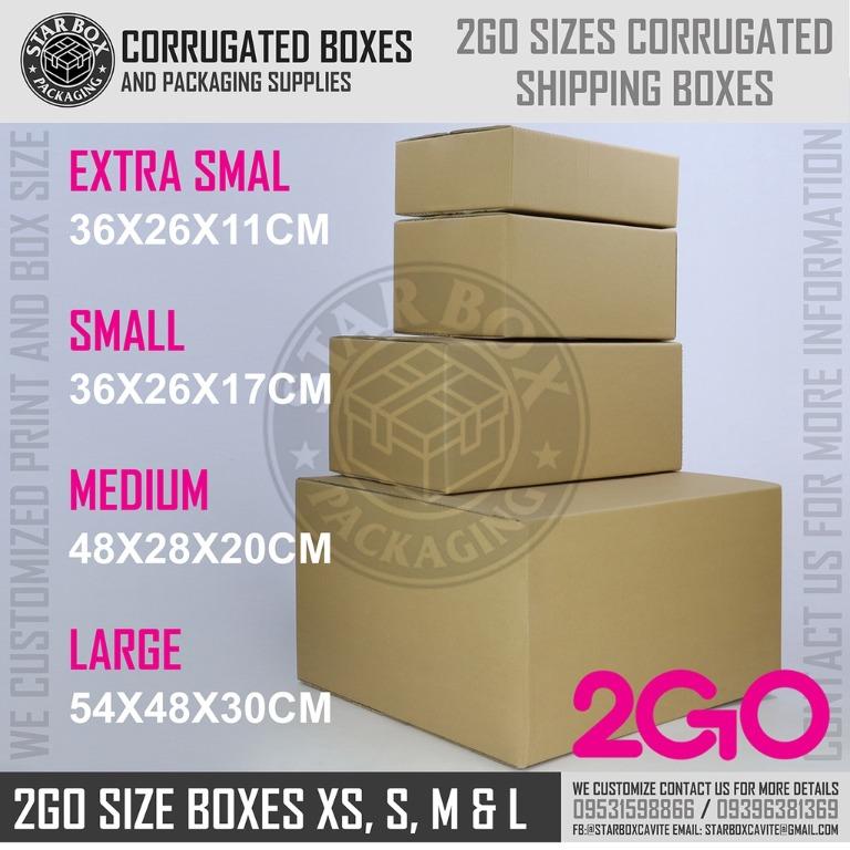 Starbox TWO GO Express Size Corrugated Boxes Shipping Box Packaging Box ...
