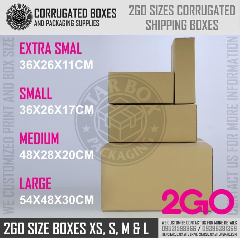 Starbox TWO GO Express Size Corrugated Boxes Shipping Box Packaging Box ...