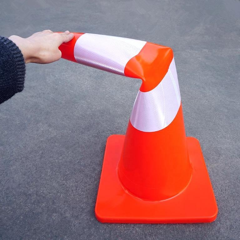 Traffic Safety Cone Pole 28 Inch Construction Cones Red Orange Traffic ...