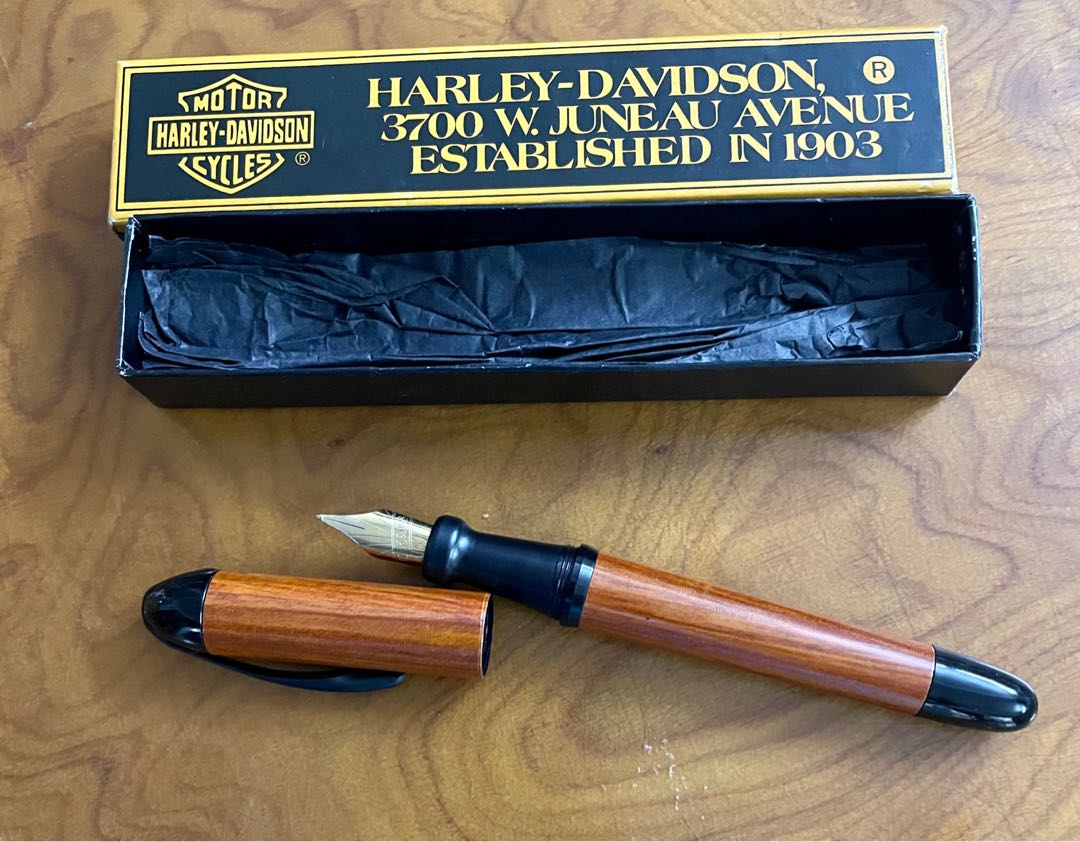 Vintage Harley Davidson Fountain Pen Made in France, Hobbies & Toys ...