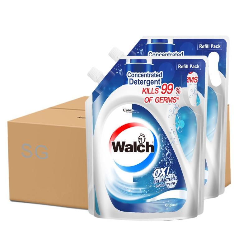 Walch Anti-bacterial Concentrated Laundry Detergent Refill Pack 2L x 12 ...