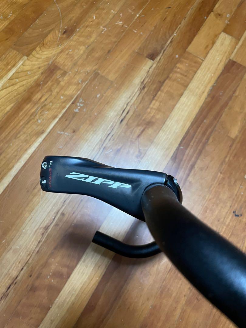 Zipp SL Sprint Handlebar And Stem, Sports Equipment, Bicycles & Parts ...