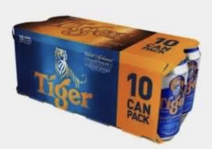 30 can Tiger Beer carton, Food & Drinks, Beverages on Carousell