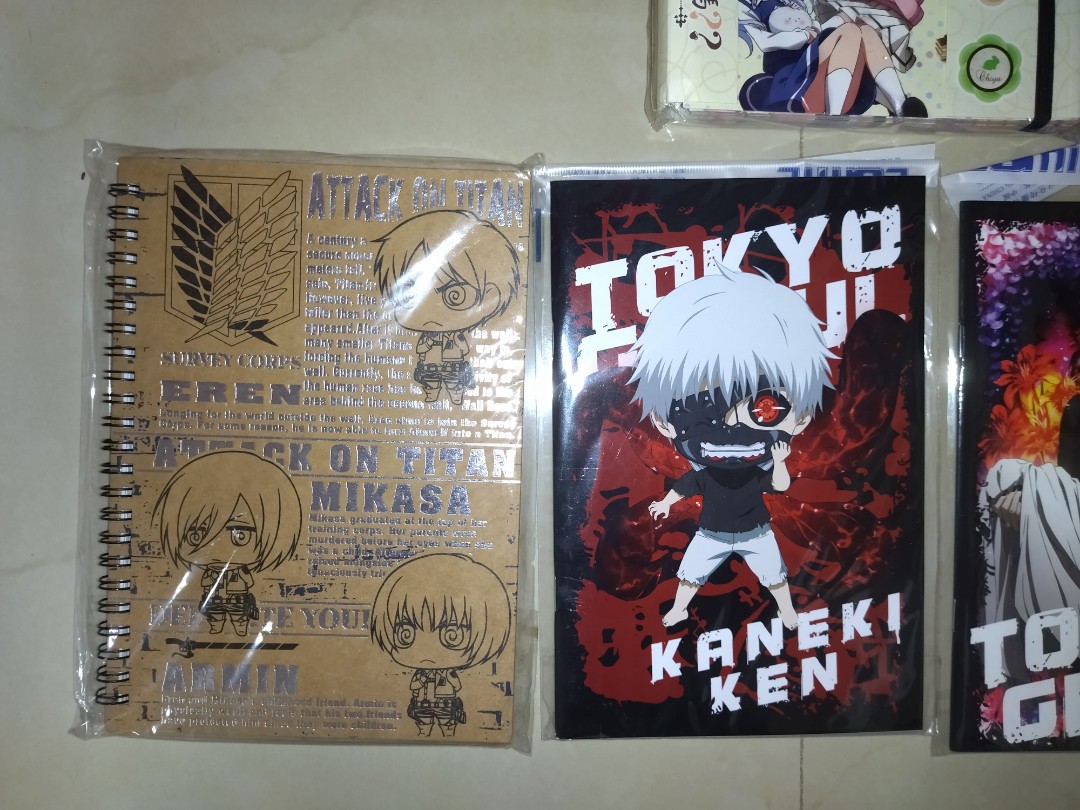 Anime Notebook Clearance!! one punch man, Tokyo ghoul attack on titan ...
