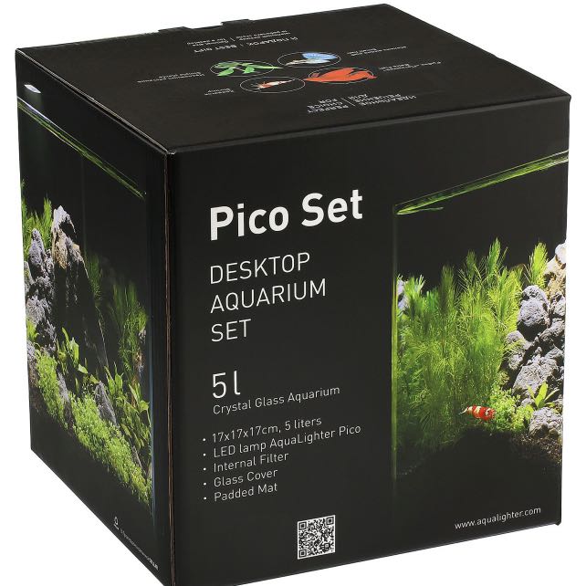 Aquarium Pico set 5L fish tank, Pet Supplies, Homes & Other Pet ...