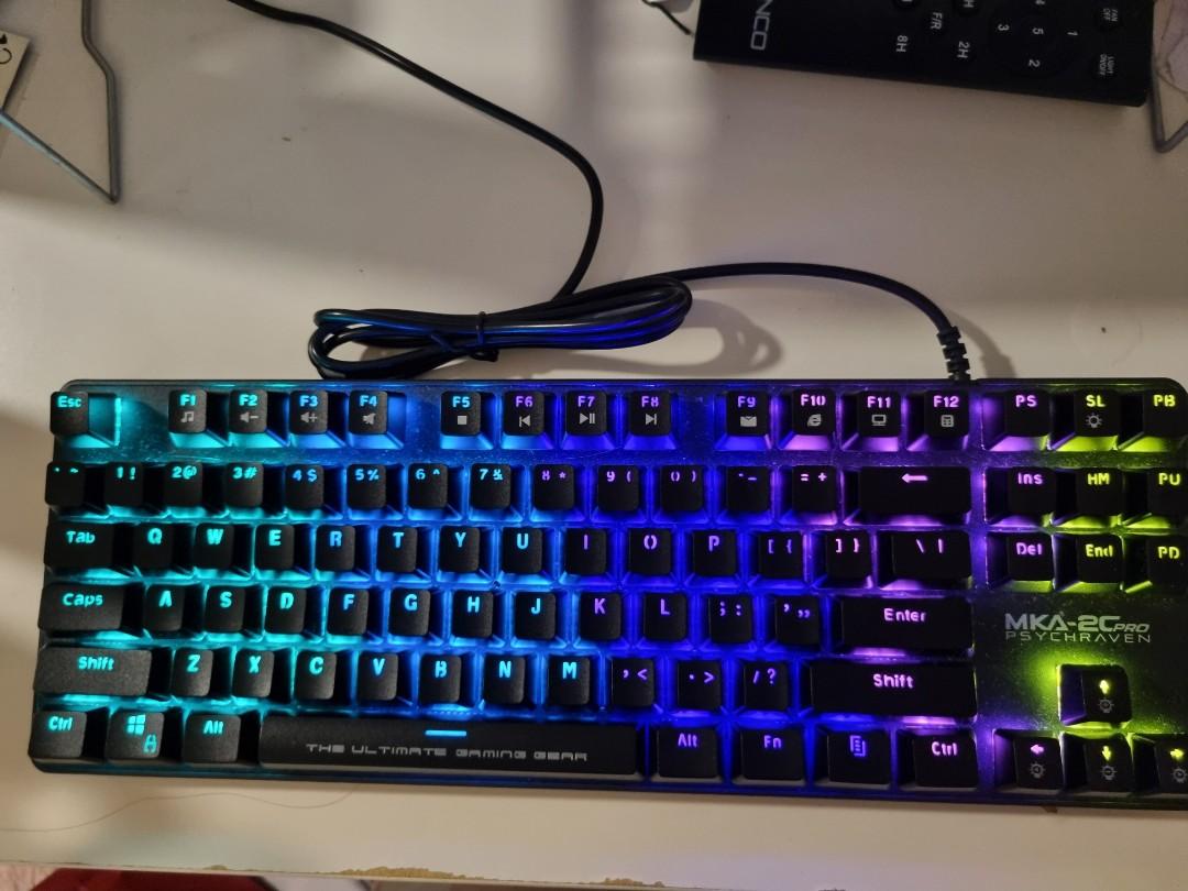 Armageddon Wired TKL Keyboard - PsychRaven MKA-2C PRO, Computers & Tech ...