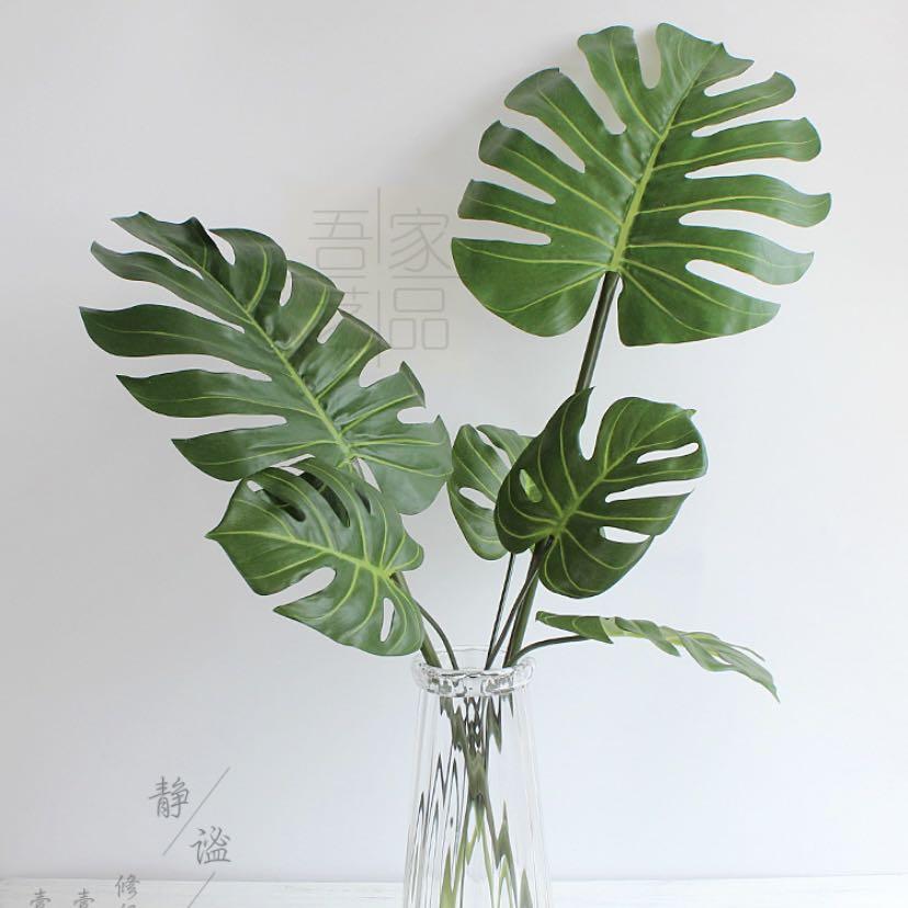 Artificial Monstera Stick Plant, Furniture & Home Living, Home Decor ...