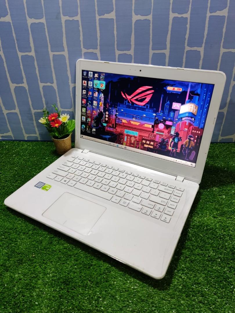 ASUS VIVOBOOK X442URR-308 WHITE SLIM LIKE NEW [SSD + HDD] Laptop kelas Sultan dan Pro Gamers ...