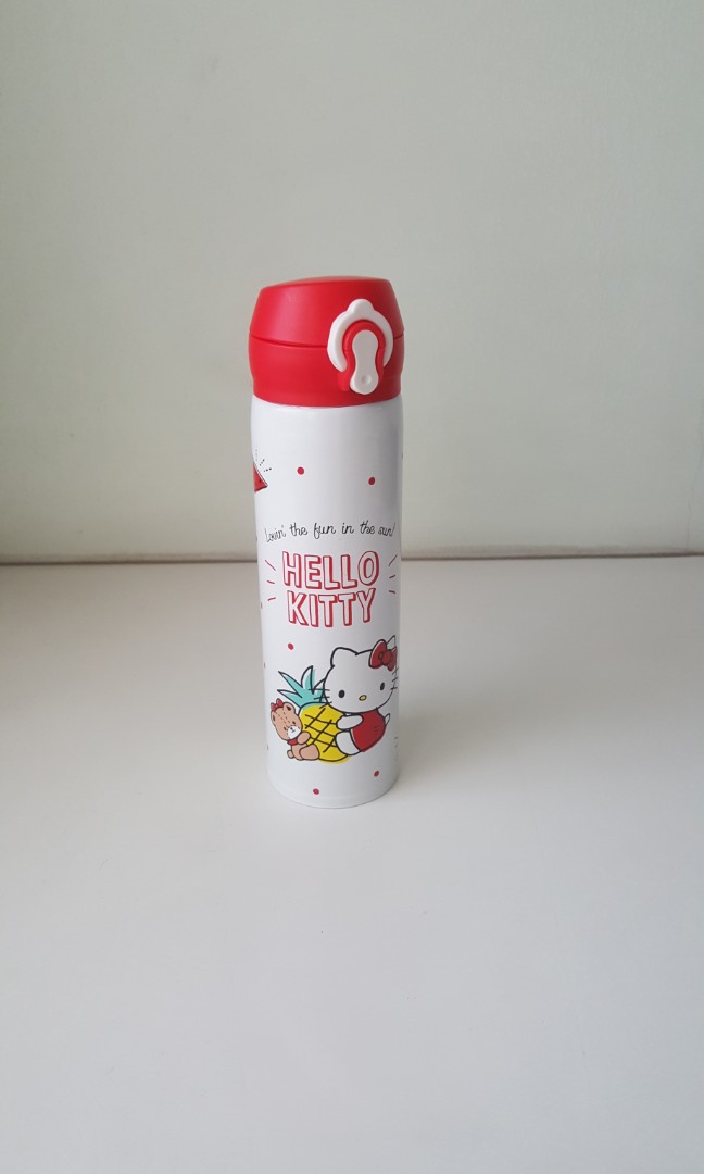 Authentic Hello Kitty Flask Tumbler Hot Cold Beverage Water Bottle ...