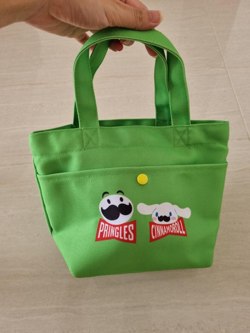 Authentic Sanrio x Pringles Green Tote Bag, Women's Fashion, Bags ...