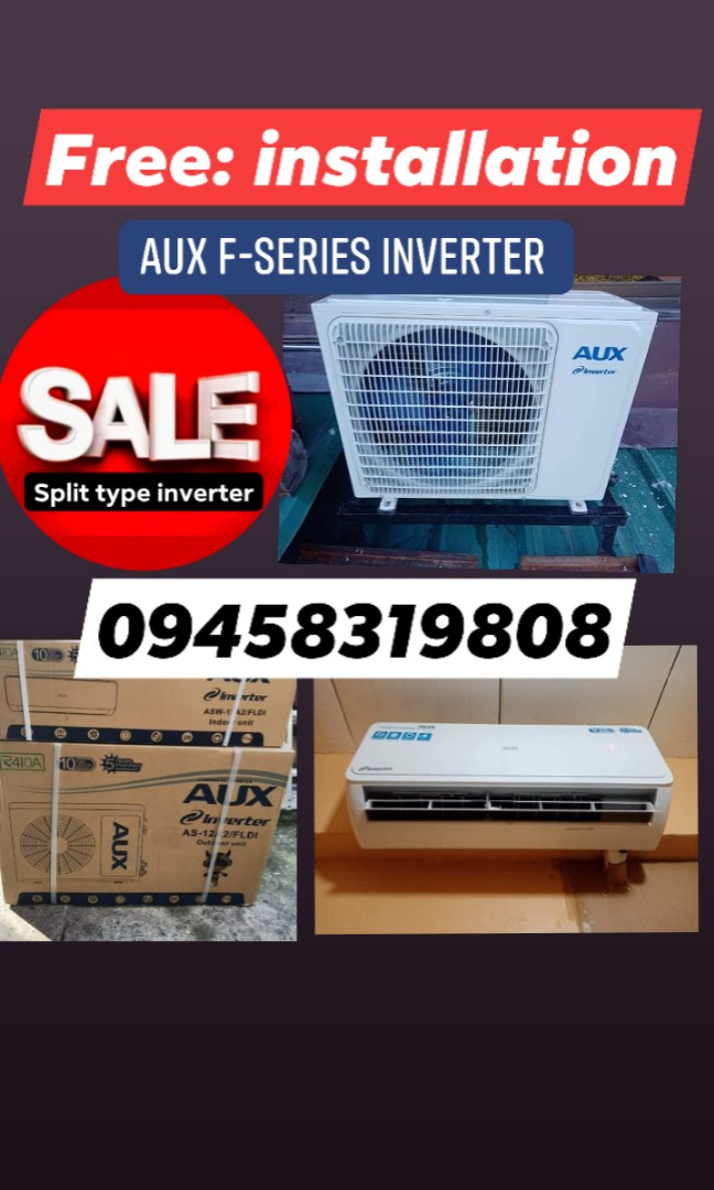 AUX split type inverter, TV & Home Appliances, Air Conditioning and ...