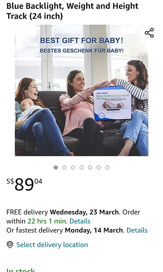 Baby weighing scale by MomMed, Babies & Kids, Maternity Care on Carousell