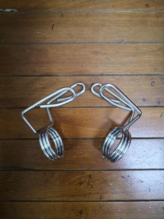 Barbell Olympic Spring Clip Collars, comes as a pair, Sports Equipment ...