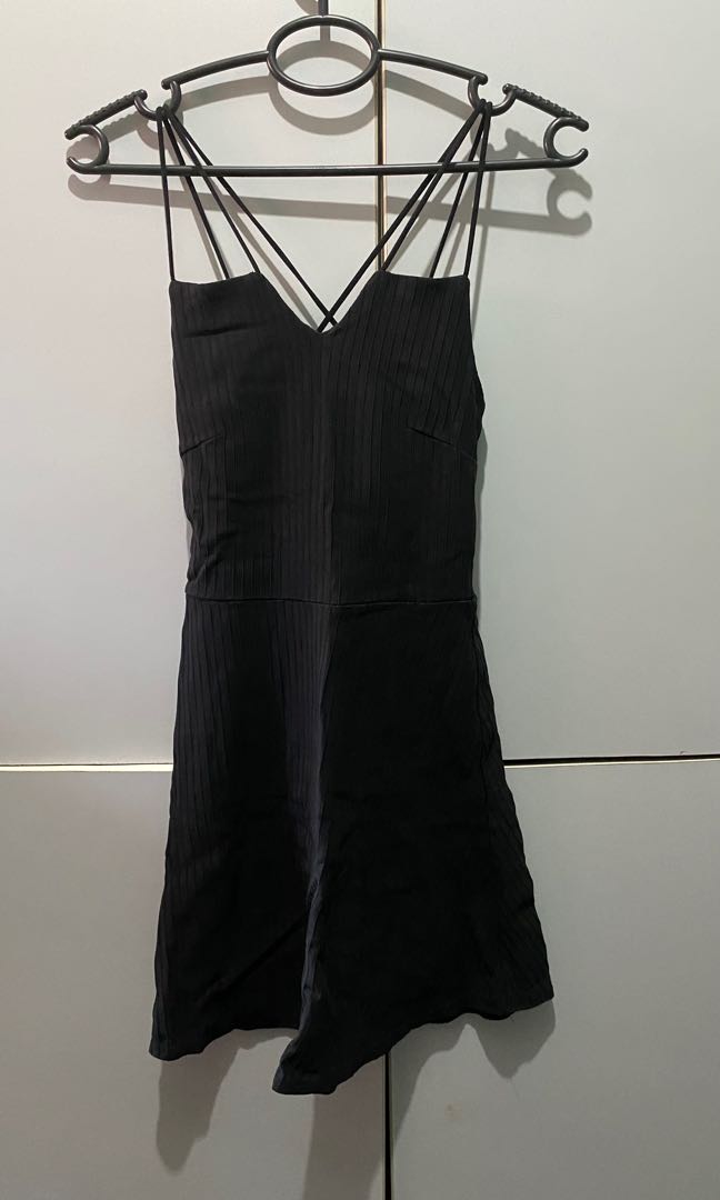 Black Sexy String Mini Dress, Women's Fashion, Dresses & Sets, Dresses ...