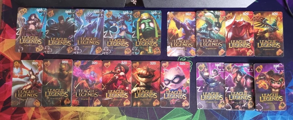 Garena League of legends / Blackshot cash credit card (For collection ...