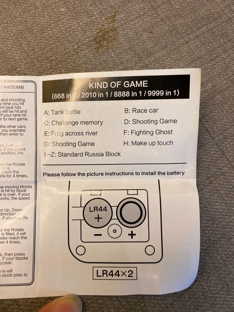 BN mini playable game boy keychain, Video Gaming, Video Game Consoles ...