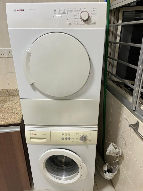 Bosch Classixx 7Kg Washing Machine and 6Kg Dryer, TV & Home Appliances ...
