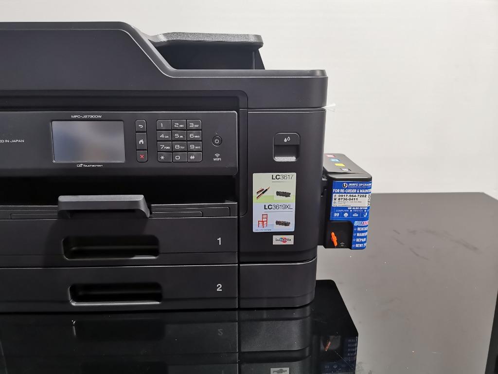 Brother MFC-J2730DW Ink Benefit Printer | AS IS / Converted To Continuous Ink, Computers & Tech ...