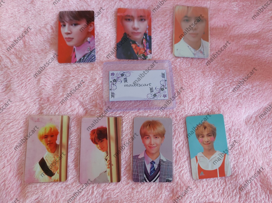 BTS LY Answer Photocard (Jin ver S & E, Suga ver E, RM ver L & F, Jimin ...