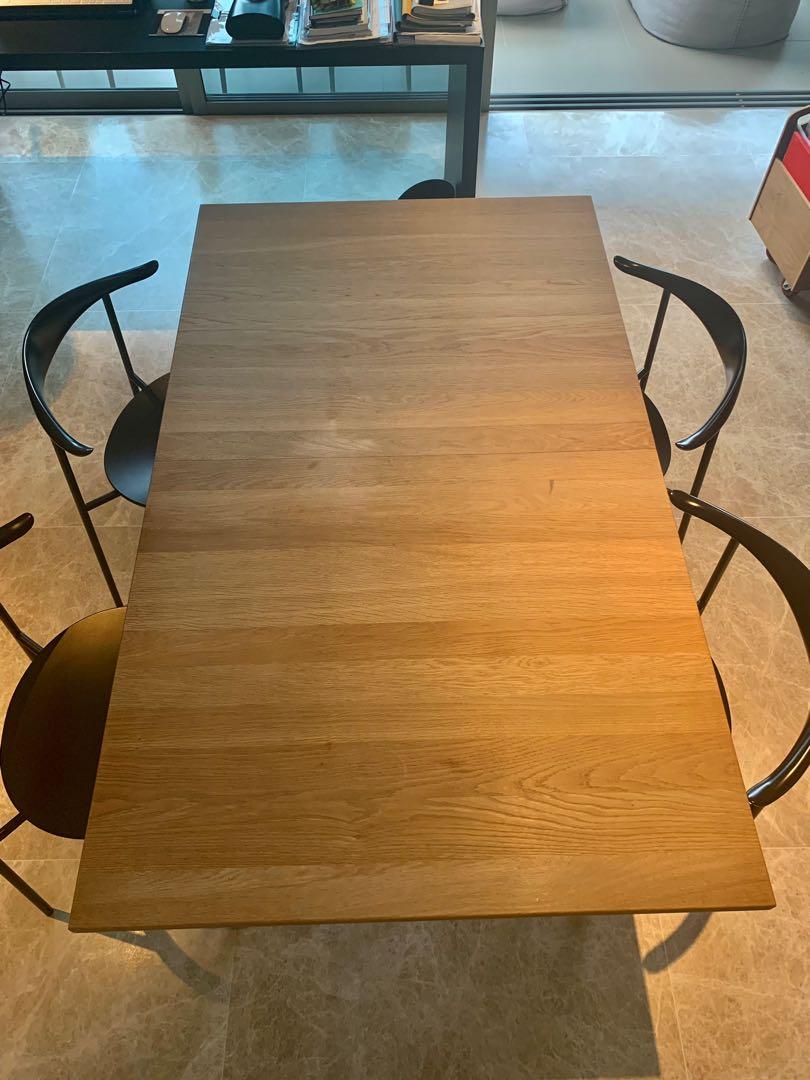 Carl Hansen CH322 Extendable Dining Table, Furniture & Home Living ...