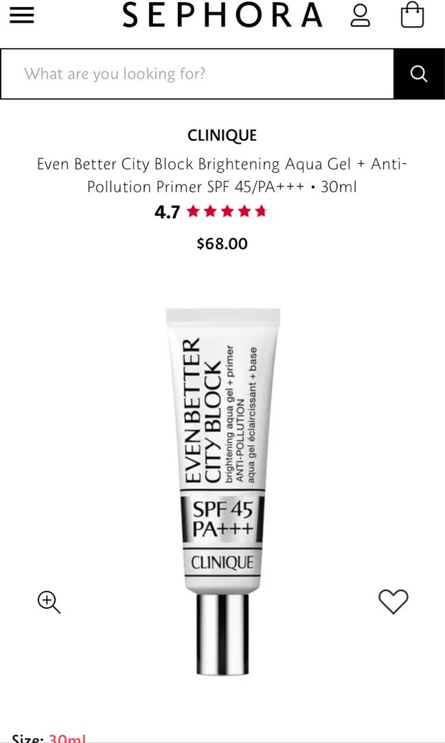 Clinique sunblock Even Better City Block Brightening Aqua Gel + Anti ...