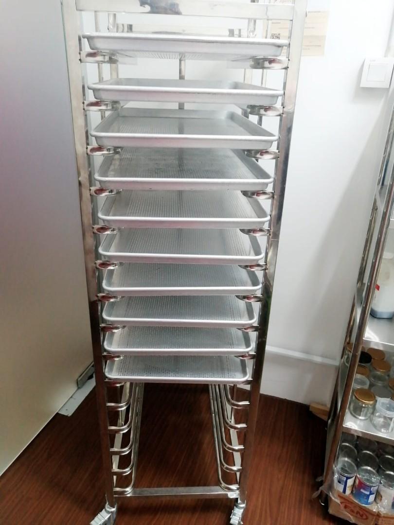 COOLING RACK TROLLEY/BAKE TROLLEY/STAINLESS STEEL, Furniture & Home ...