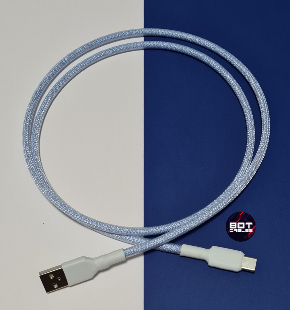 Custom straight keyboard double sleeved cable, Computers & Tech, Parts ...