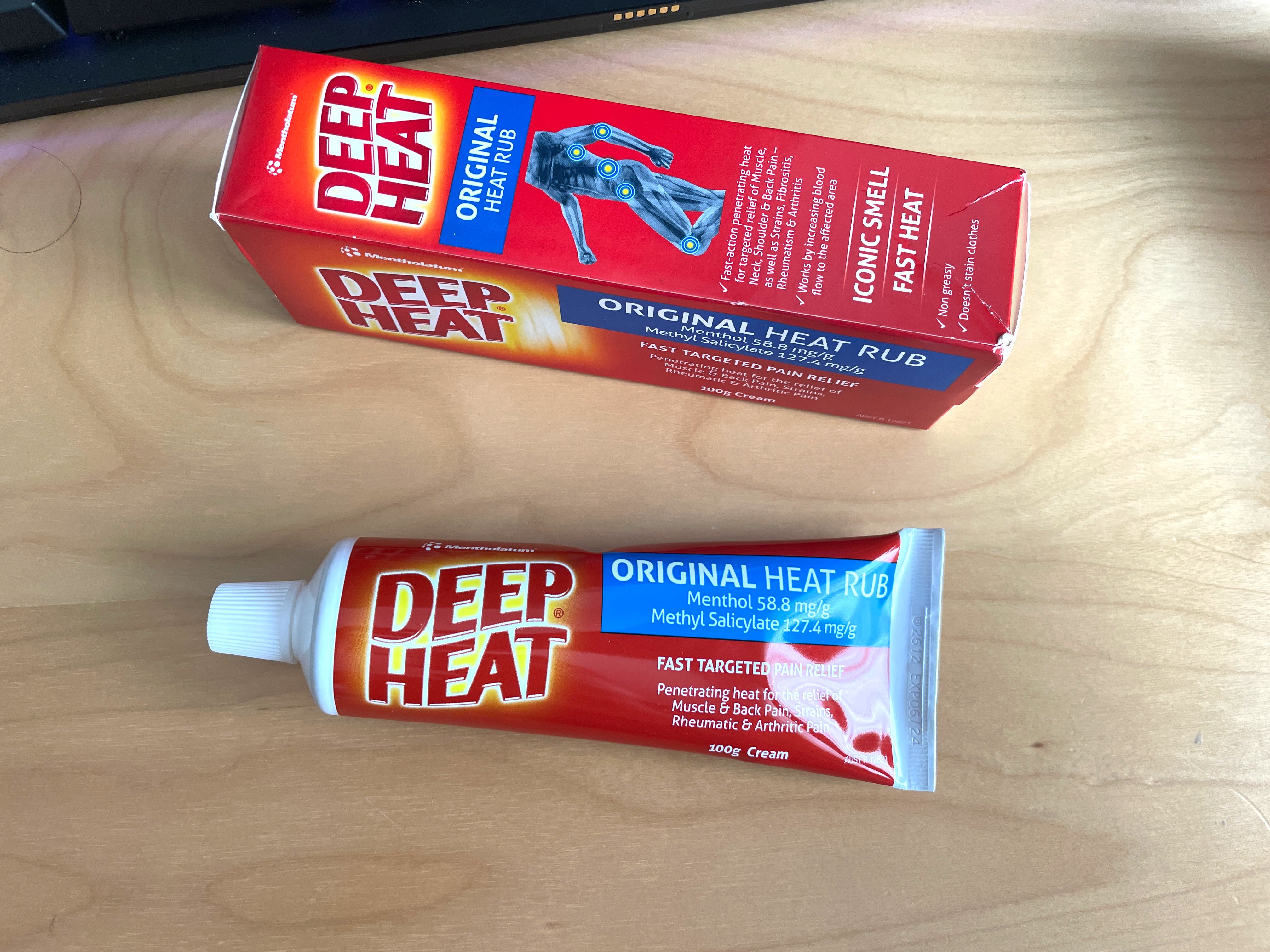 Deep Heat Muscle / Massage Cream 100g, Sports Equipment, Other Sports ...
